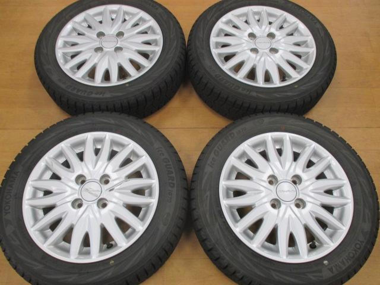 Modulo ME-009 + YOKOHAMA iceGUARD iG70(2022年製造) ★バランス調整済み★ | カー用品 スタッドレスタイヤホイールセット 14インチスタッドレス ...