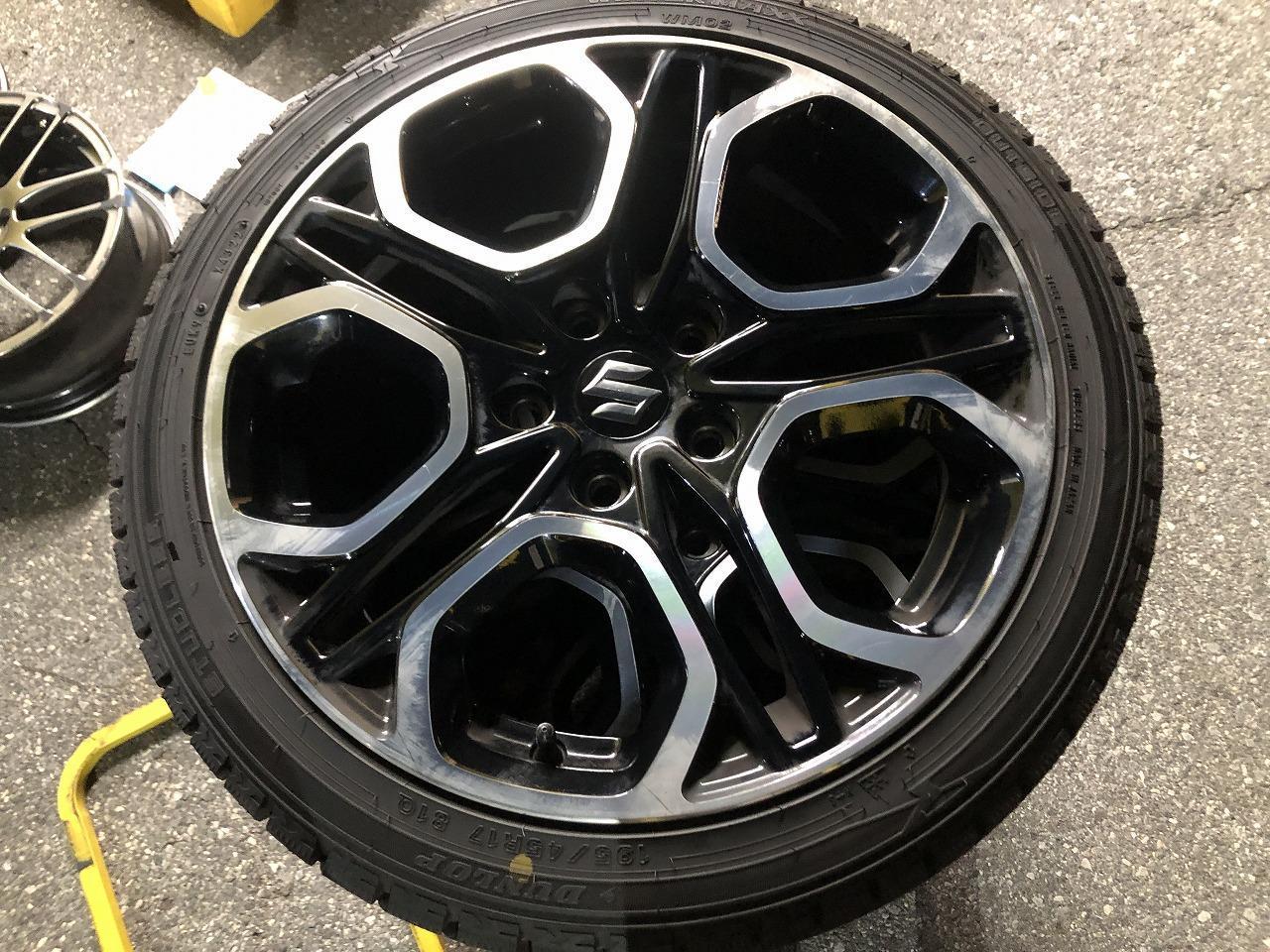 SUZUKI(スズキ)純正 スイフトスポーツ(ZC33S)純正ホイール + DUNLOP WINTERMAXX WM02 195/45R17 4本セット | 中古品 | アップガレージ 滋賀 ...