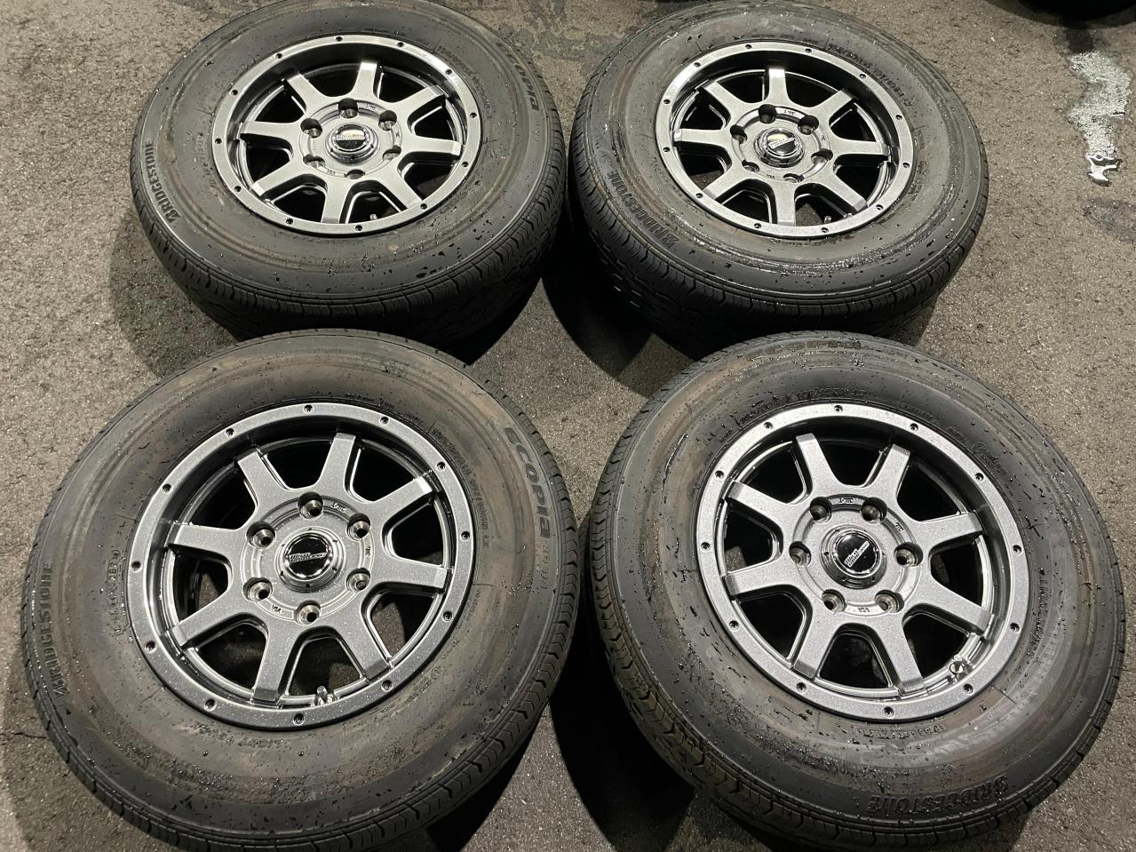 DUNLOP WILD CRUISING WA + BRIDGESTONE ECOPIa RD613 | カー用品 タイヤホイールセット 15 ...