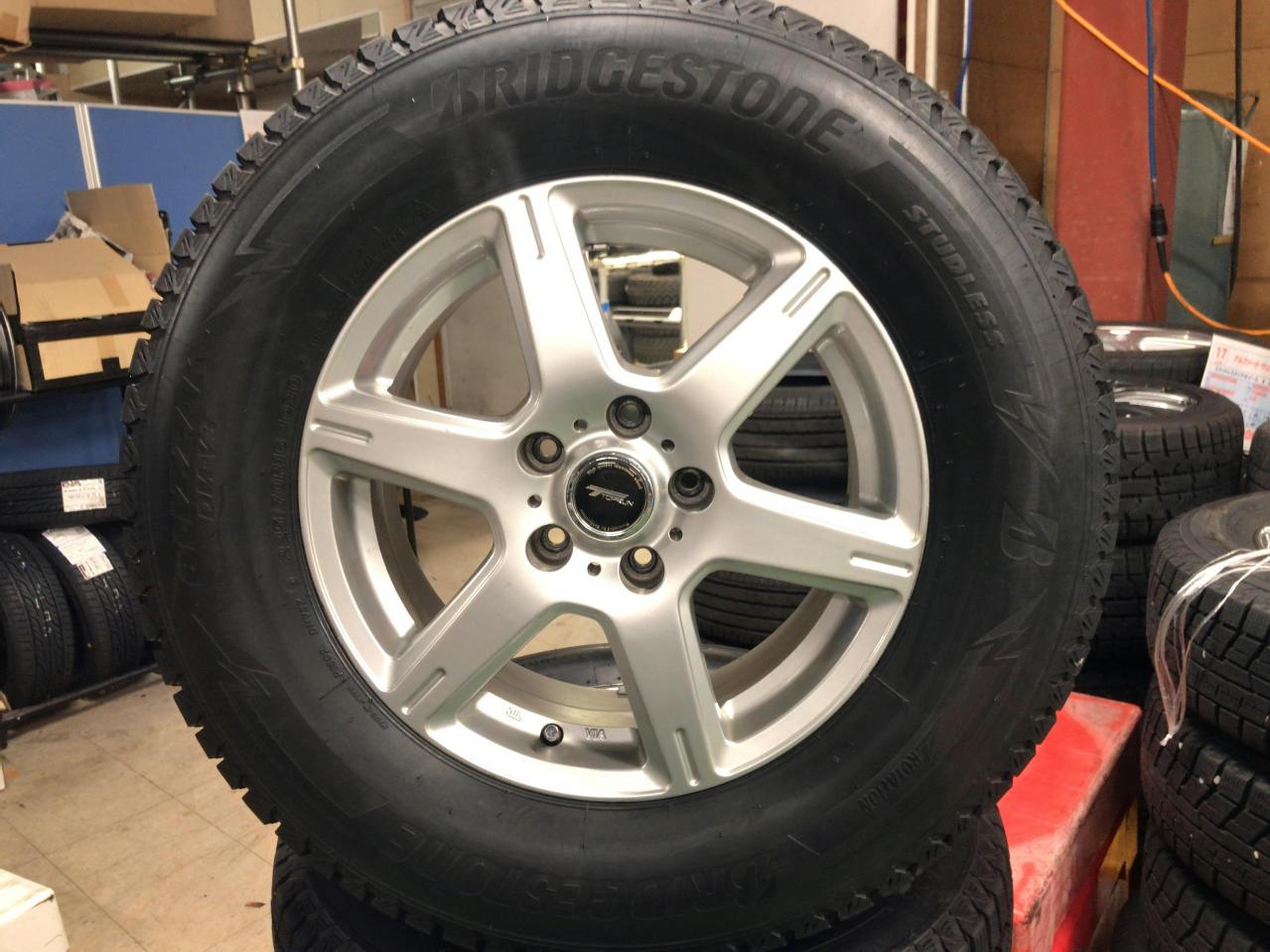 BRIDGESTONE TOPRUN SJ6 + BRIDGESTONE BLIZZAK DM-V3 | カー用品 スタッドレスタイヤホイールセット 16インチスタッドレスタイヤホイールセット ...