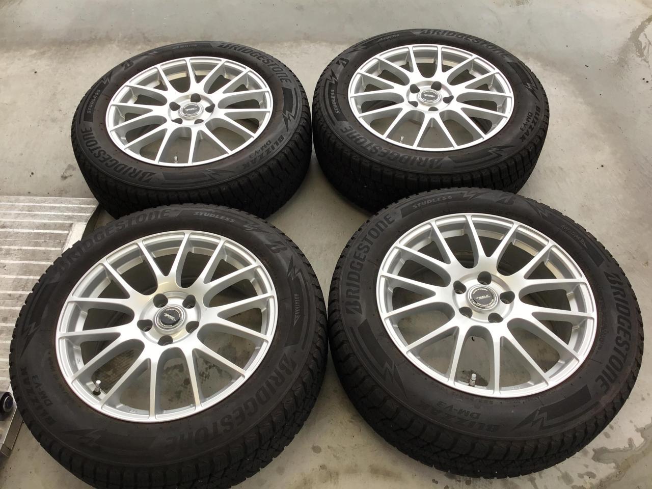 BRIDGESTONE TOPRUN +BRIDGESTONE BLIZZAK DM-V3 | カー用品 スタッドレスタイヤホイールセット 18インチスタッドレスタイヤホイールセットを通販で ...