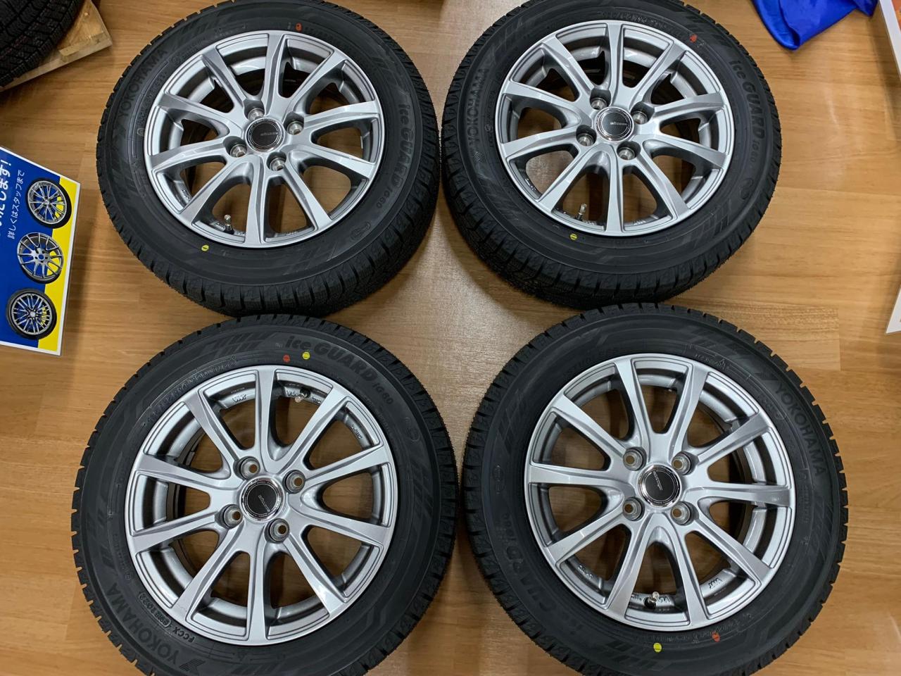 【YOKOHAMA】MILLOUS VX +YOKOHAMA iceGUARD iG60 165/65R14 79Q 2022年製 | カー用品 スタッドレスタイヤホイールセット 14インチ ...