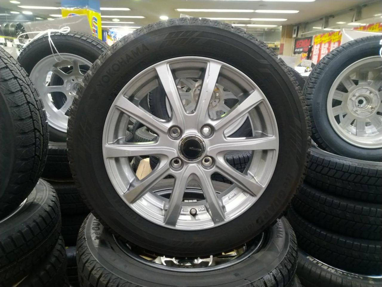 YOKOHAMA STANDARD WHEEL millous+YOKOHAMA iceGUARD iG60 | カー用品 スタッドレスタイヤホイールセット 14インチスタッドレスタイヤ ...