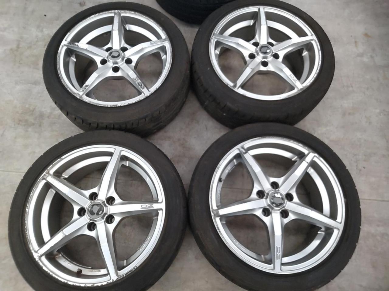 OZ(オーゼット) CANOVA + DUNLOP(ダンロップ) DIREZZA DZ101 | カー用品 タイヤホイールセット 17インチ ...
