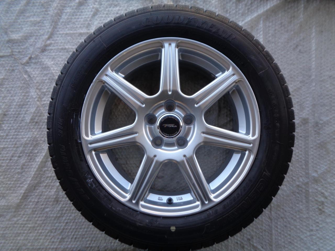 BRIDGESTONE(ブリヂストン) TOPRUN R7 + GOODYEAR(グッドイヤー) ICE NAVI7 | カー用品 スタッドレスタイヤホイールセット 16インチスタッドレス ...