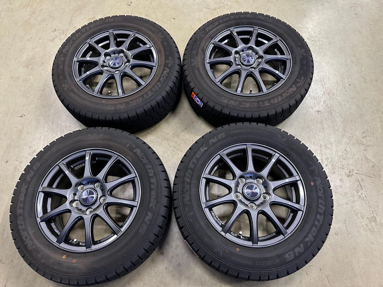 weds(ウェッズ)VELVA(ヴェルヴァ)+AUTOBUCS NorthTrek N5 | カー用品 スタッドレスタイヤホイールセット 15インチスタッドレスタイヤホイールセットを通販で購入 ...