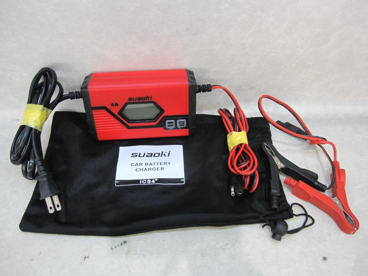 【SUAOKI】バッテリーチャージャー ICS4+ | バイク用品 メンテナンス 工具・メンテナンス(二輪)を通販で購入する | 中古カー ...