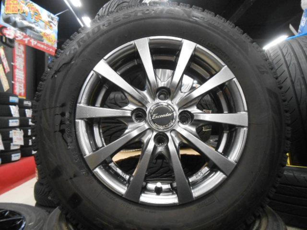 HOT STUFF Exceeder(エクシーダー) EX10 +【タイヤ】BRIDGESTONE(ブリヂストン) BLIZZAK VRX2 | カー用品 スタッドレスタイヤホイールセット ...