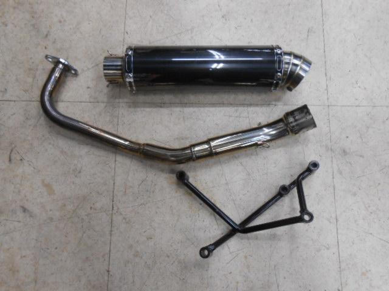 Realspeed PCX125esp/PCX150esp (JF56/JF28後期/KF12/KF18) ブレイド ステンレス ブラックカラーマフラー 品番:RSP-BLA-010 ...