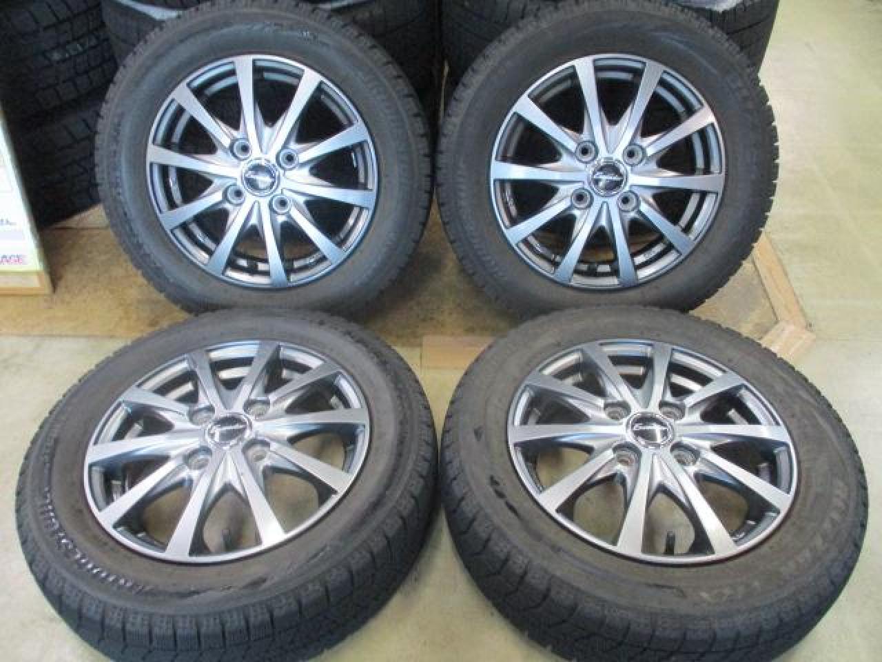 HOT STUFF Exceeder E02 + BRIDGESTONE BLIZZAK VRX | カー用品 スタッドレスタイヤホイールセット 13インチスタッドレスタイヤホイールセットを ...