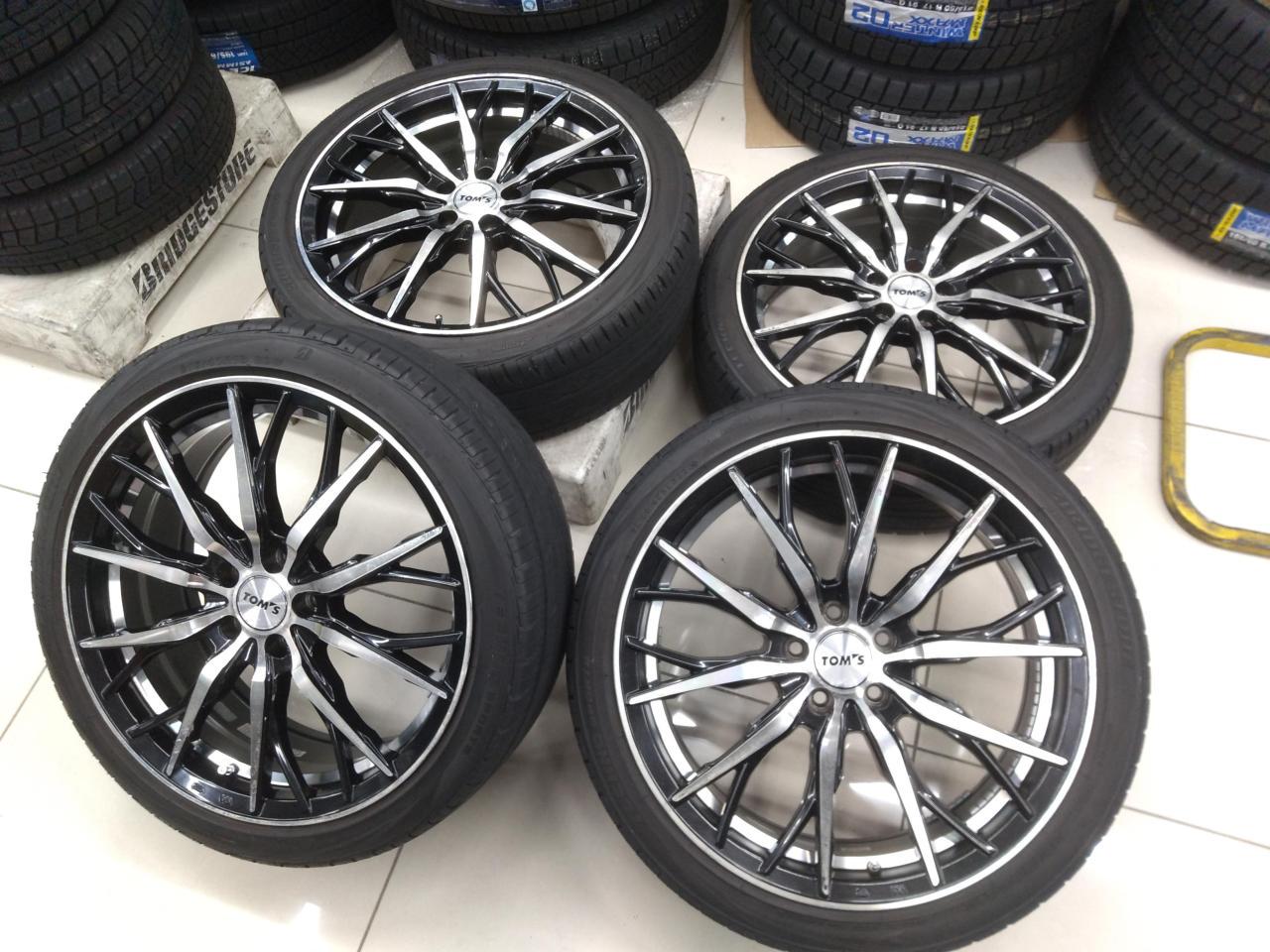 TOM’S TH01 + BRIDGESTONE TECHNO SPORTS | カー用品 タイヤホイールセット 18インチタイヤホイール ...