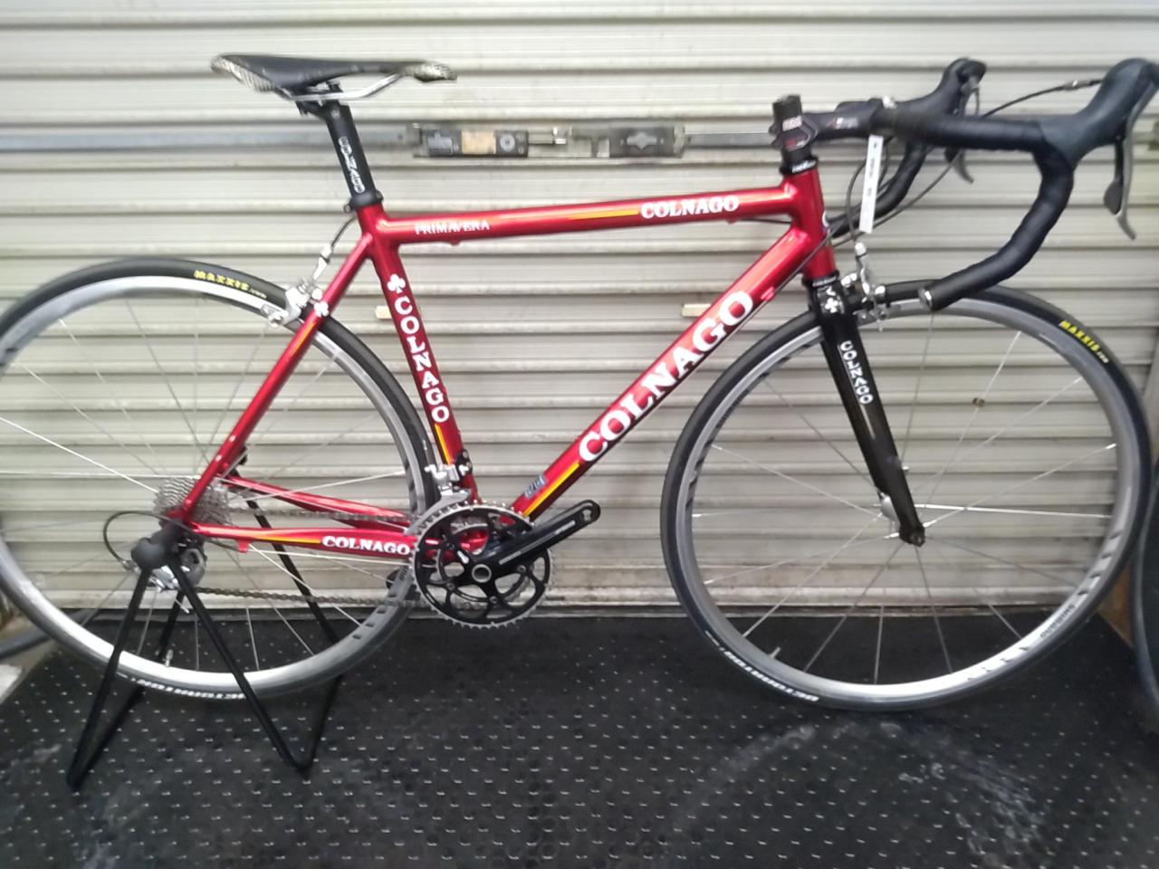 COLNAGO PRIMAVERA アルミフレームロードバイク レッド 年式不明/2×10S(105/5600) ※リアディレイラーの ...