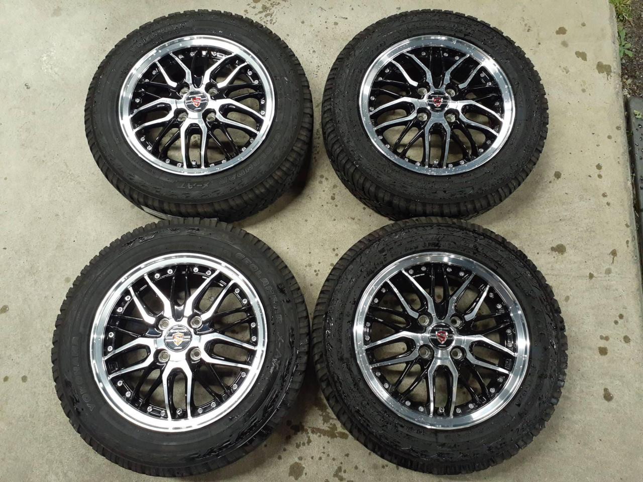 ☆2インチリフトアップサイズ☆KYOHO(共豊) STEINER LMX ツイン10本スポーク+YOKOHAMA(ヨコハマ) GEOLANDER X-AT 145R14C 85/83Q ...