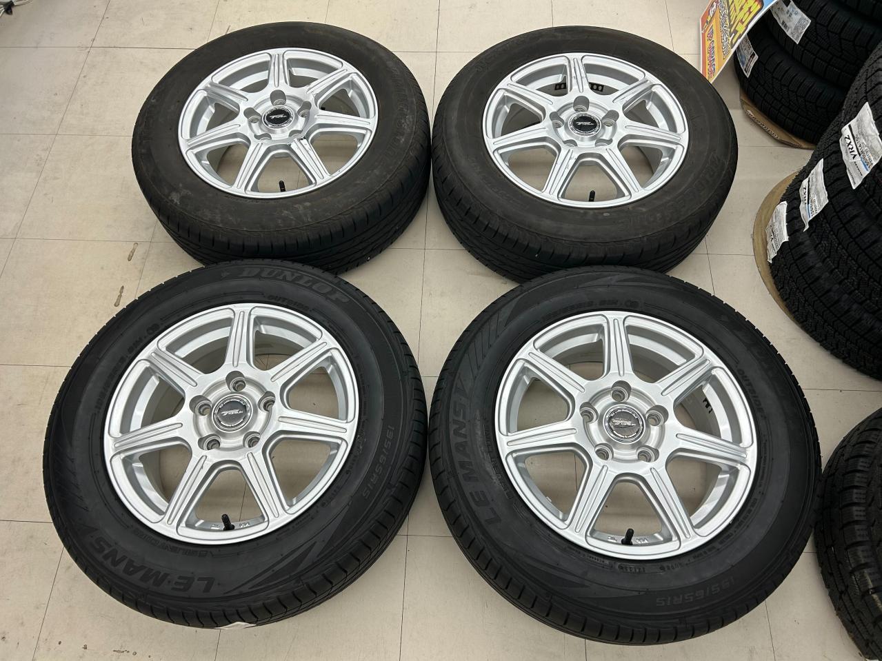BRIDGESTONE TOPRUN R7 + BRIDGESTONE TONE NEXTRY + DUNLOP LE MANS V+ | カー用品 タイヤホイールセット 15インチタイヤ ...