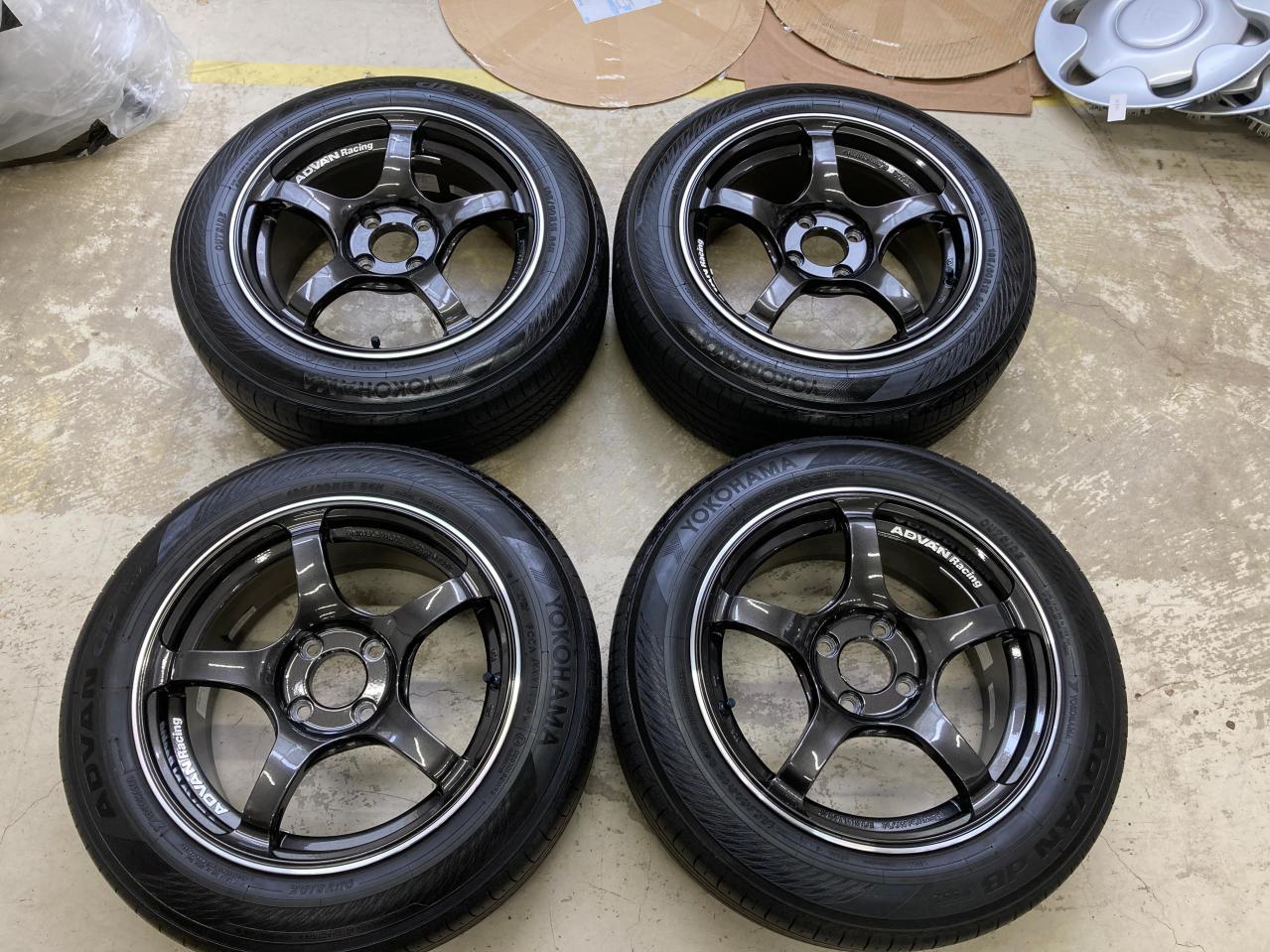 YOKOHAMA ADVAN Racing TC-4+YOKOHAMA ADVAN dB v552 | カー用品 タイヤホイールセット 15 ...