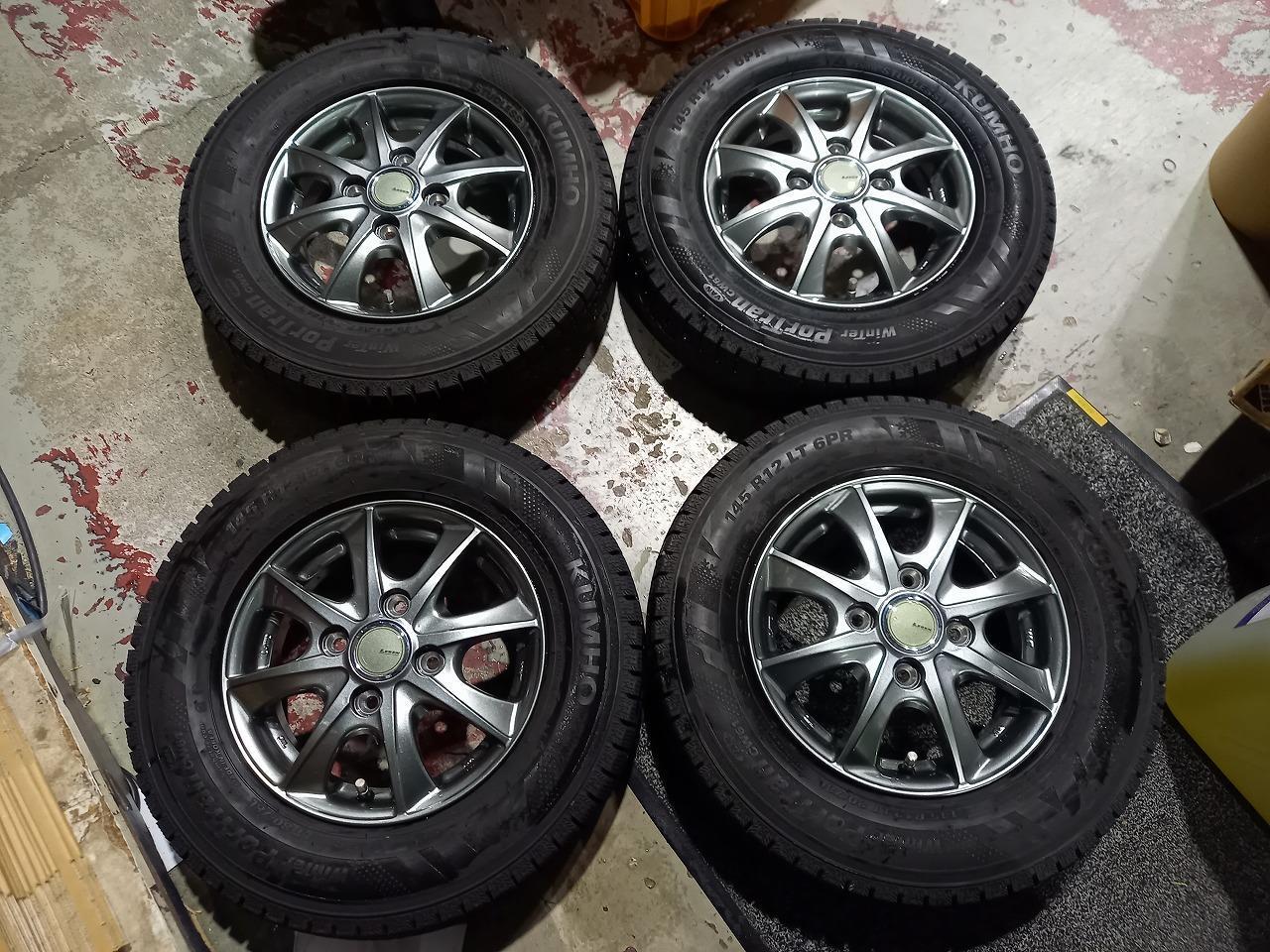 1【AUTOBACS SEVEN(オートバックスセブン)】LEBEN(レーベン) BL1+【KUMHO】WinterPortran CW61 ...