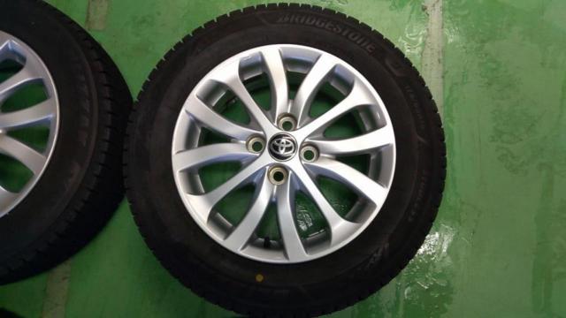 トヨタ純正(TOYOTA) + BRIDGESTONE BLIZZAK VRX3 175/65R15 2023年製 4本 | カー用品 スタッドレスタイヤホイールセット 15インチスタッドレス ...
