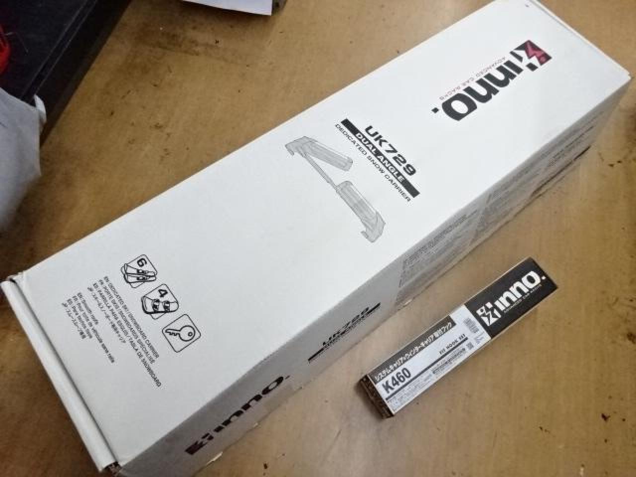 INNO UK729+K460 デュアルアングル システムスキー/スノーボードキャリア 80系ノア/ヴォクシー用フック付き | カー用品 キャリアを通販で購入する | 中古カー＆バイク用品の ...