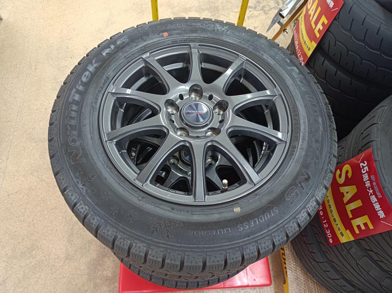 weds VELVA CHARGE + AUTOBACS NorthTrek N5 91Q | カー用品 スタッドレスタイヤホイールセット 15インチスタッドレスタイヤホイールセットを通販で ...