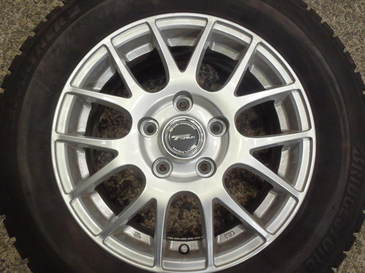 BRIDGESTONE(ブリヂストン) TOP RUN M7 + BRIDGESTONE(ブリヂストン) ICE PARTNER 2 | カー用品 スタッドレスタイヤホイールセット 15インチ ...