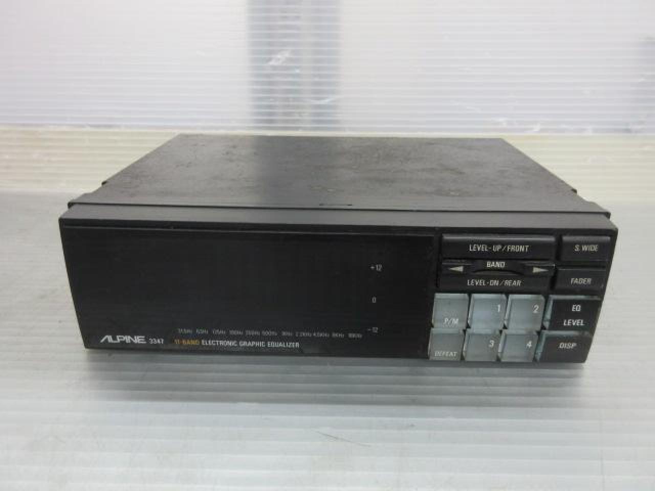 ALPINE 3347 グラフィックイコライザー | カー用品 カーAVアクセサリー その他カーAVアクセサリーを通販で購入する | 中古カー ...