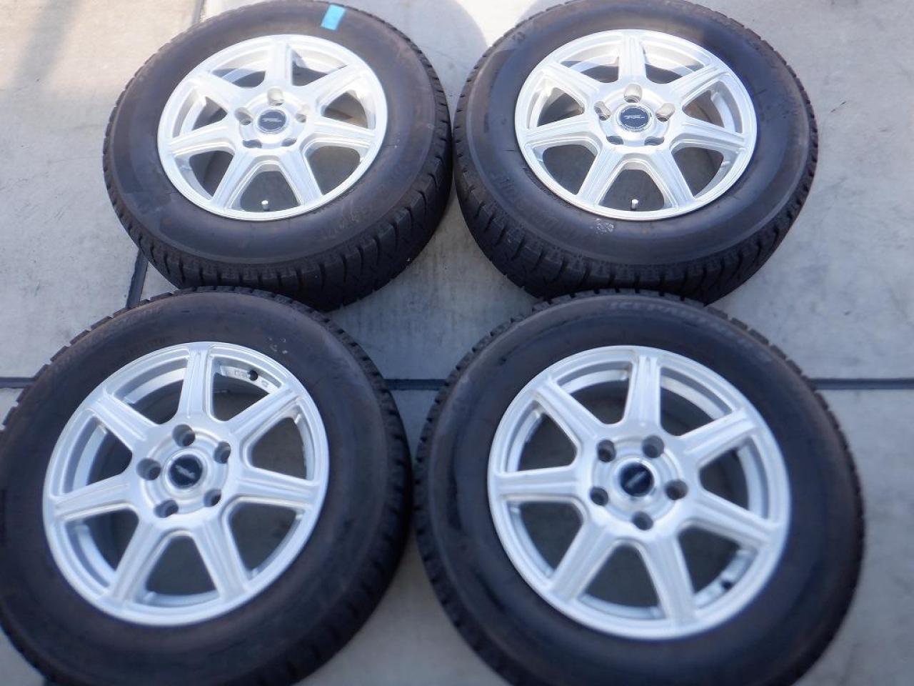 3BRIDGESTONE(ブリヂストン) TOPRUN R7 + BRIDGESTONE(ブリヂストン) ICEPARTNER 2 | カー用品 スタッドレスタイヤホイールセット 15インチ ...