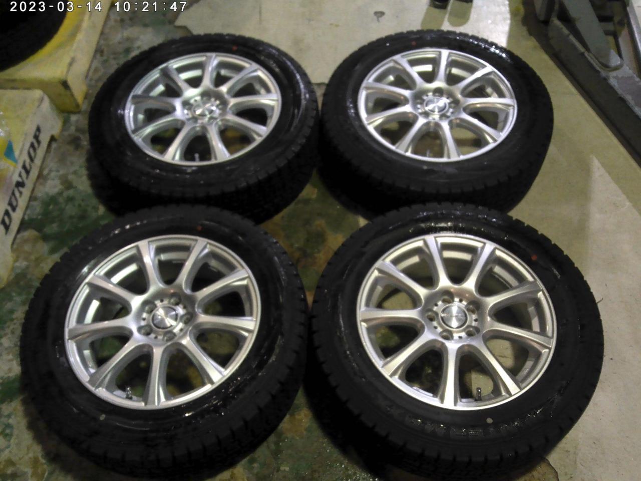 DUNLOP(ダンロップ) DUFACT(デュファクト) DS9 + DUNLOP(ダンロップ) WINTER MAXX WM02 | カー用品 スタッドレスタイヤホイールセット 16インチ ...