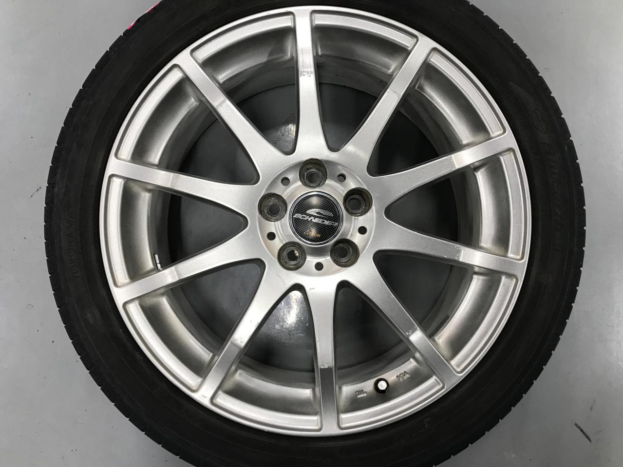 A-TECH SCHNEIDER スポークホイール + YOKOHAMA BluEarth-A | カー用品 タイヤホイールセット 17インチ ...
