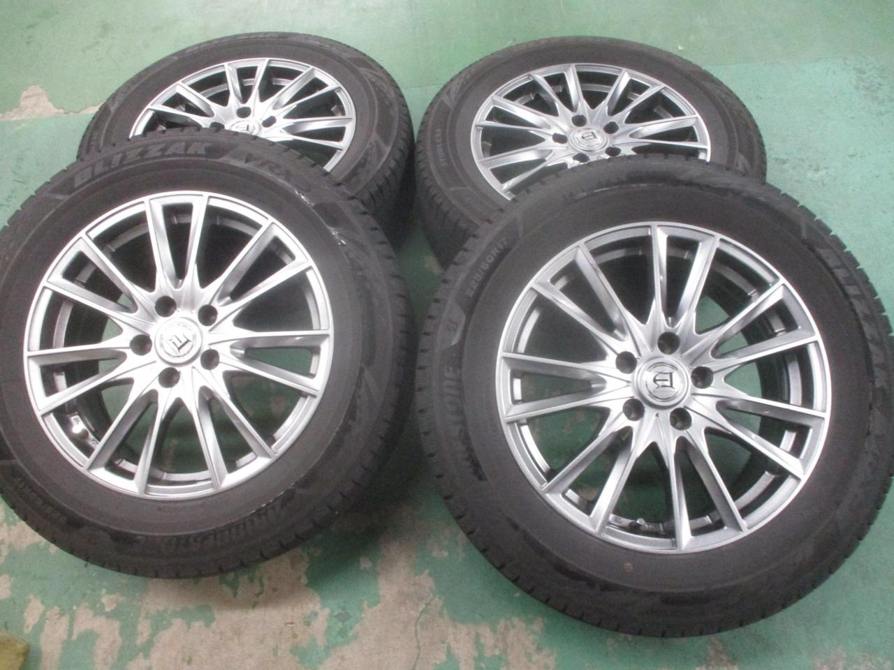 TECHNOPIA(テクノピア)Aphrodite スポークホイール+BRIDGESTONE BLIZZAK VRX3 225/60R17 4 ...