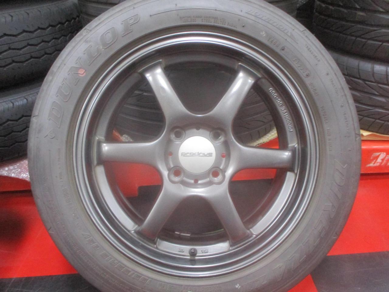 BRIDGESTONE Prodrive GC-06D + DUNLOP DIREZZA ZⅢ | カー用品 タイヤホイールセット 15インチ ...