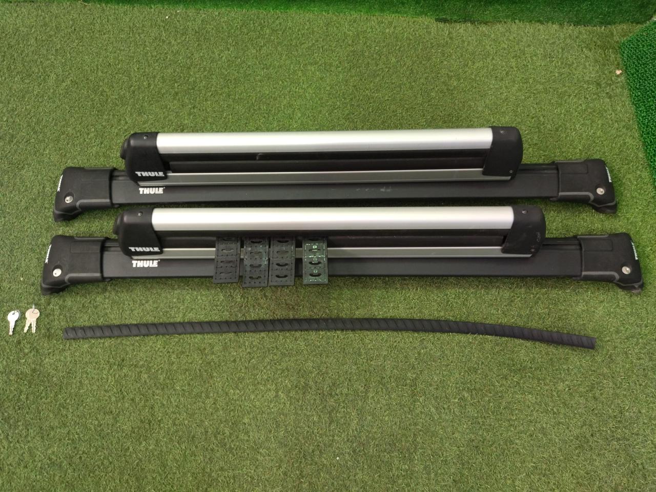 THULE WingBarEdge Black(9583B) + XTender(739) 150系ランクル プラド ルーフレール車用 2分割 | カー用品 キャリアを通販で購入する | 中古 ...