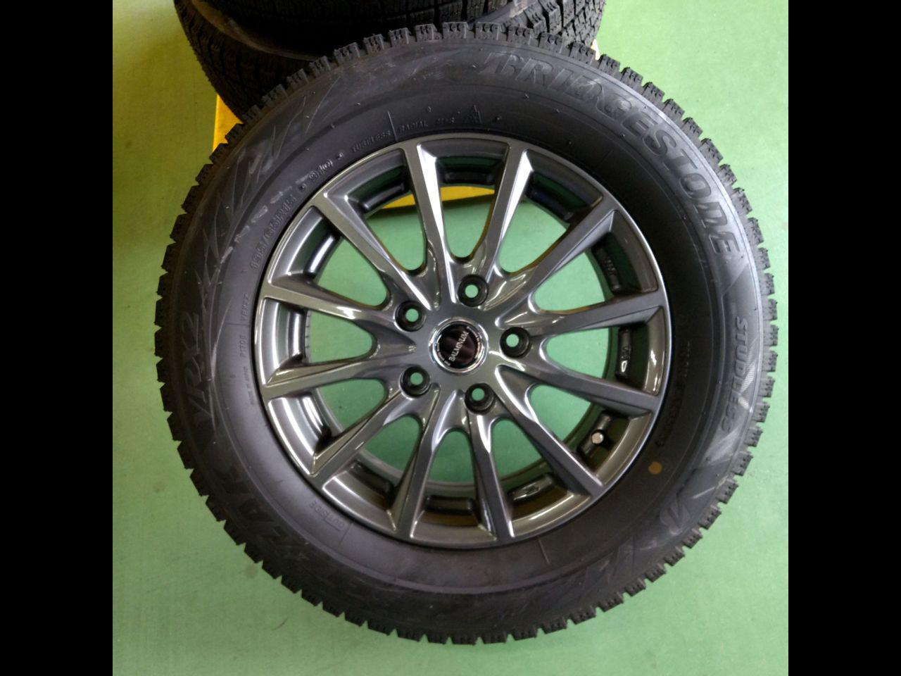 【BRIDGESTONE】BALMINUM AR12 + 【BRIDGESTONE】 BLIZZAK VRX2 | カー用品 スタッドレスタイヤホイールセット 15インチスタッドレスタイヤ ...