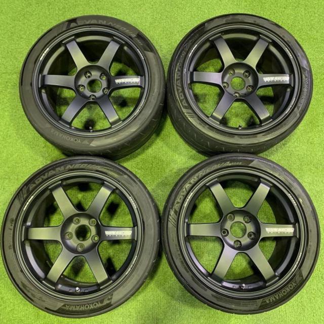 【値下げしました!】RAYS VOLK RACING TE37 SAGA + YOKOHAMA ADVAN NEOVA AD09 265 ...