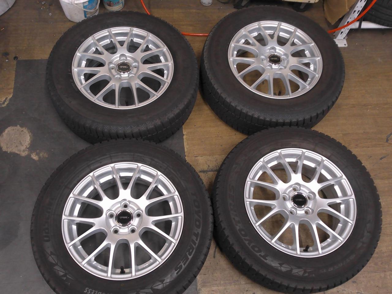 BRIDGESTONE TOPRUN M7 + TOYO OBSERVE GIZ2 | カー用品 スタッドレスタイヤホイールセット 15インチ ...