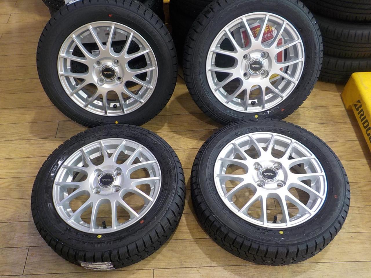 BRIDGESTONE TOP RUN M7 + GOODYEAR(グッドイヤー) ICE NAVI 8 | カー用品 スタッドレスタイヤホイールセット 14インチスタッドレスタイヤホイール ...
