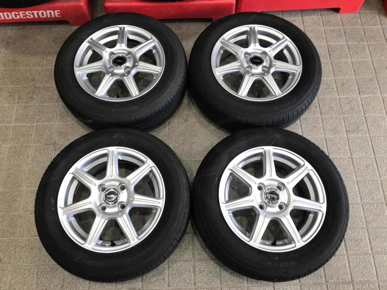 BRIDGESTONE TOPRUN R7 + TOYO SD-7 | カー用品 タイヤホイールセット 14インチタイヤホイールセットを通販で購入する | 中古カー＆バイク用品の販売ならアップガレージ