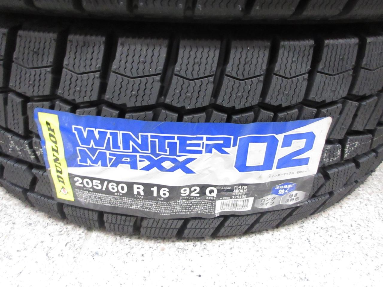 DUNLOP WINTERMAXX WM02 205/60R16 92Q | カー用品 スタッドレスタイヤ 16インチスタッドレスタイヤを通販で購入する | 中古カー＆バイク用品の販売なら ...