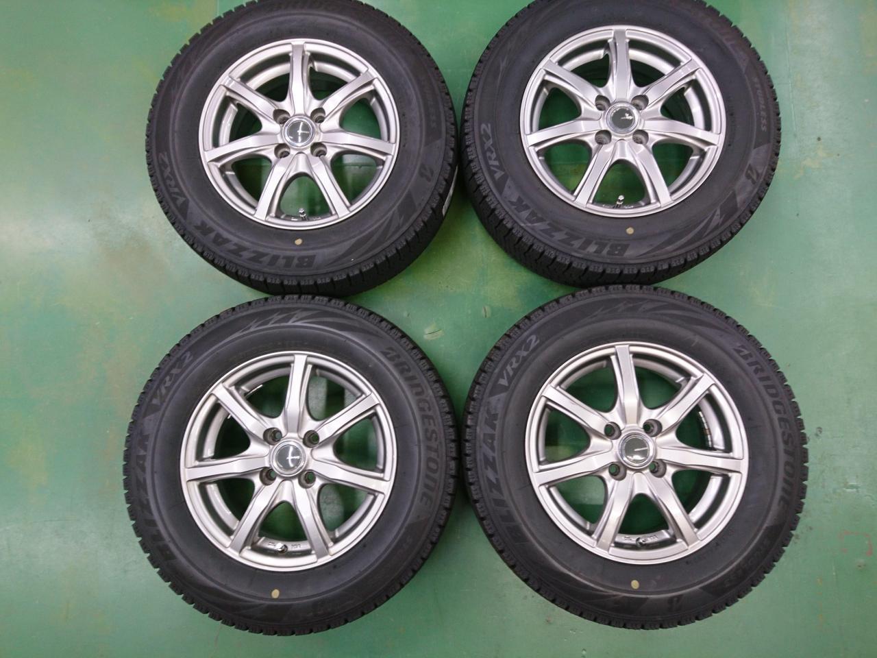 【YOKOHAMA(ヨコハマ)】MILLOUS Ki+【BRIDGESTONE】BLIZZAK VRX2 | カー用品 スタッドレスタイヤホイールセット 14インチスタッドレスタイヤホイール ...