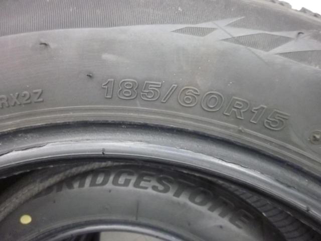 【BRIDGESTONE】VRX2 185/60R15 | カー用品 スタッドレスタイヤ 15インチスタッドレスタイヤを通販で購入する | 中古カー＆バイク用品の販売ならアップガレージ