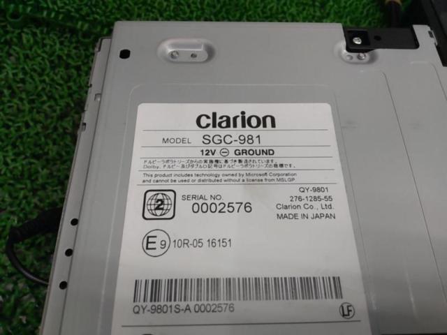 【Clarion】 SGC-981+MK53S/スペーシア用9インチパネル 純正OPカーナビ | 中古品 | アップガレージ 福岡飯塚店 | カー用品 カーナビ(地デジ） AV一体メモリーナビ ...