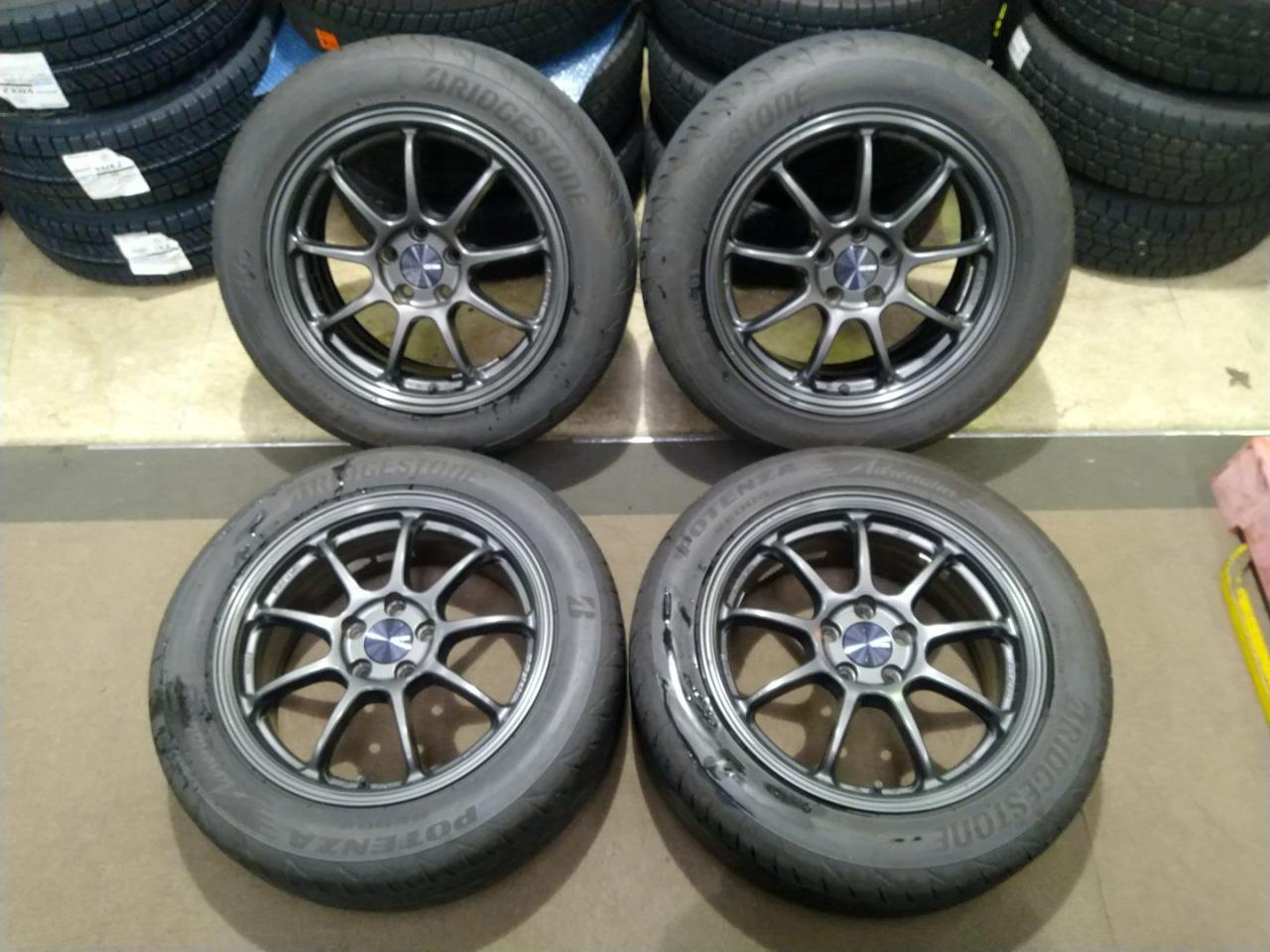 ENKEI PerformanceLine PF09+BRIDGESTONE Adrenalin POTENZA RE004 | カー用品 タイヤホイールセット 16インチタイヤホイールセット ...