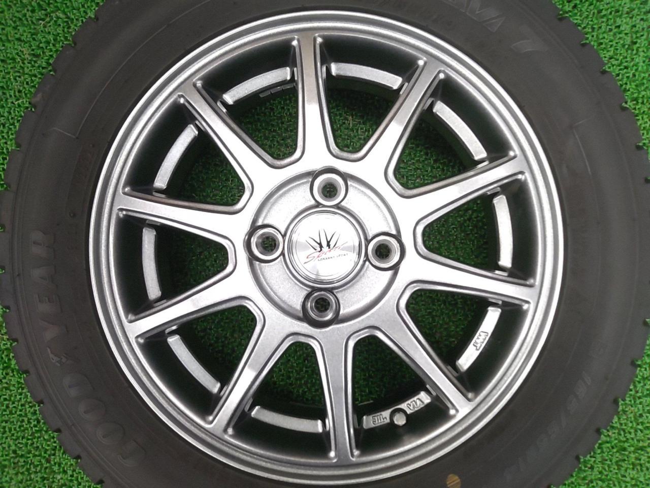 BADX 632 LOXARNY LOXARNY SPORT RS-10 + GOODYEAR ICE NAVI7 | カー用品 スタッドレスタイヤホイールセット 14インチスタッドレスタイヤ ...
