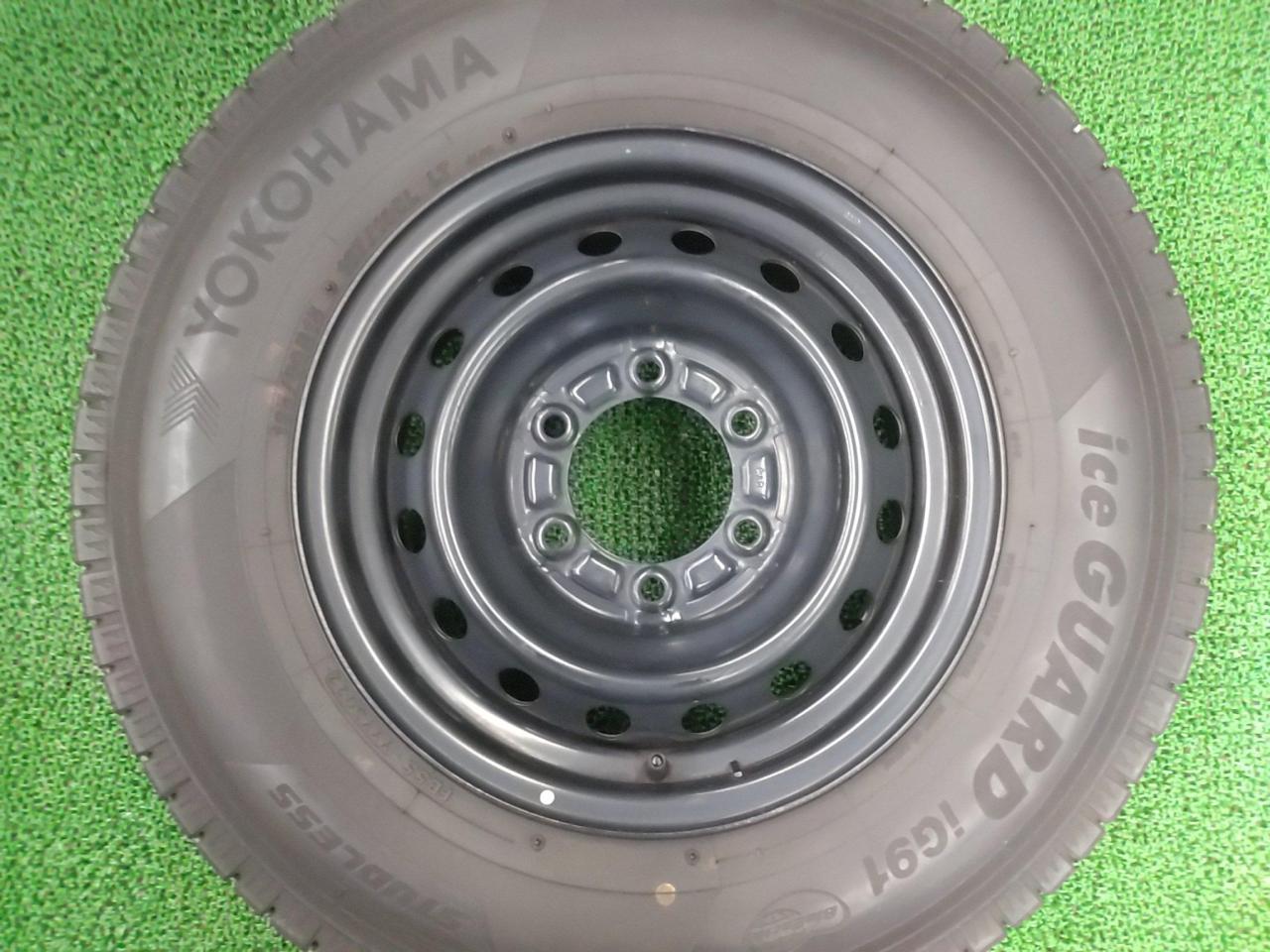 TOYOTA(トヨタ) 200 ハイエース(4型～6型)純正スチールホイール + YOKOHAMA iceGUARD iG91 | カー用品 スタッドレスタイヤホイールセット 15インチ ...