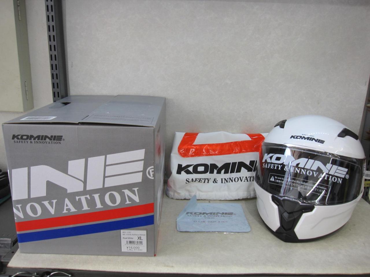 【KOMINE】HK-170 | バイク用品 ヘルメット フルフェイス(二輪)を通販で購入する | 中古カー＆バイク用品の販売ならアップガレージ