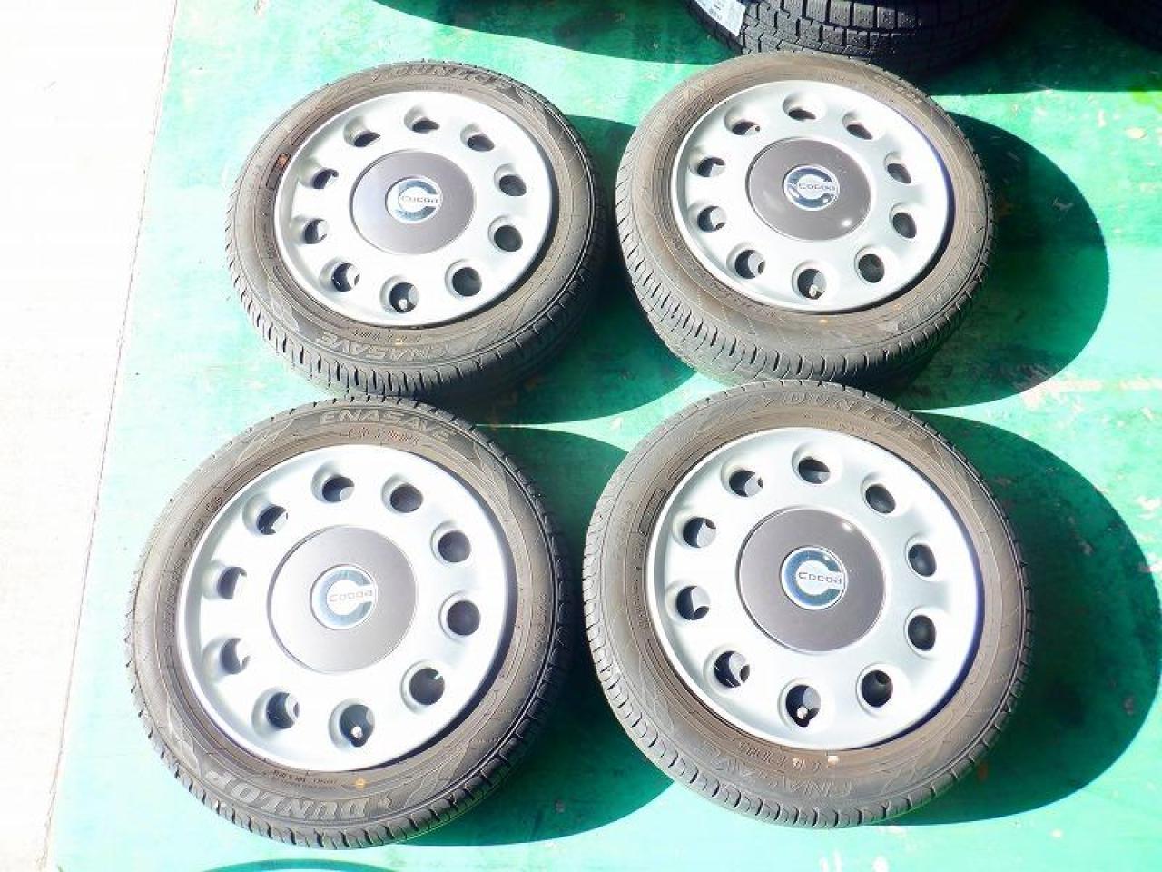 1ダイハツ純正(DAIHATSU) L675Sミラココア純正スチール + DUNLOP(ダンロップ) ENASAVE EC204 | カー用品 タイヤホイールセット 14インチタイヤホイール ...