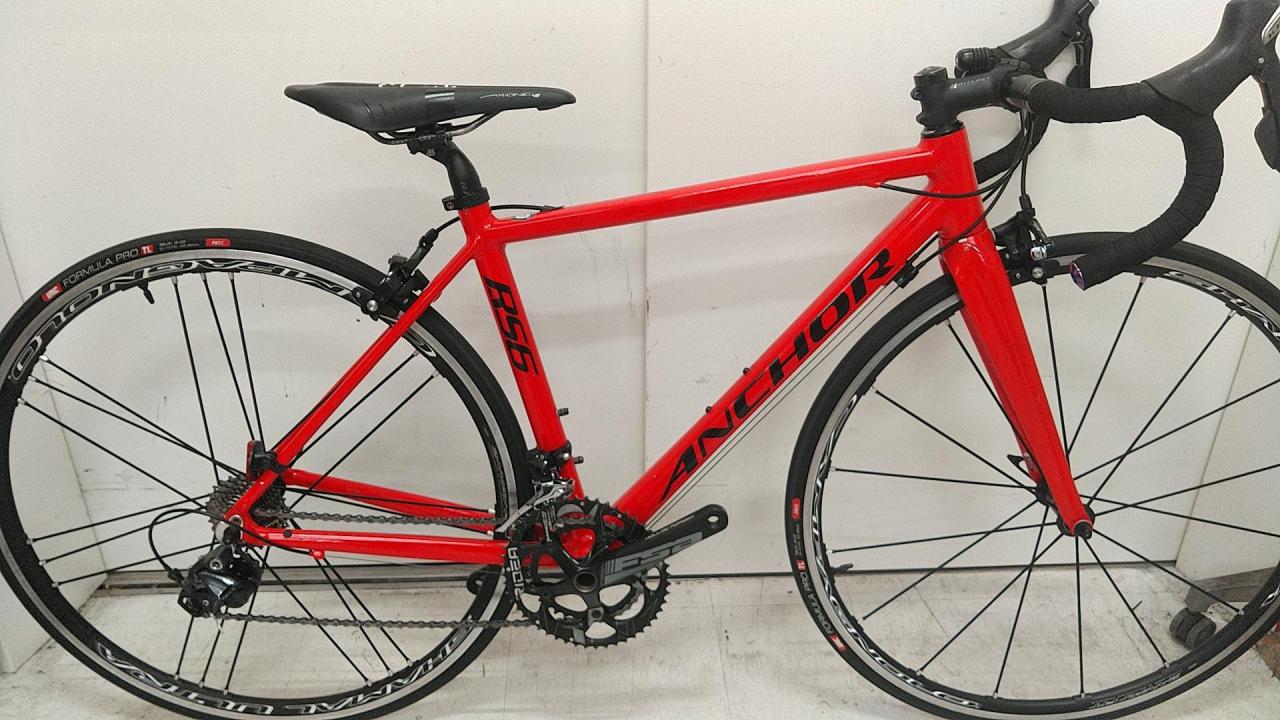 2大特価 わけあり BRIDGESTONE ANCHOR RS6 モデル不明 700C2×11Sロードバイク レッド RIDEAオーバル/RDアルテグラ※シフター左右とも時々空打ちするため現状 ...