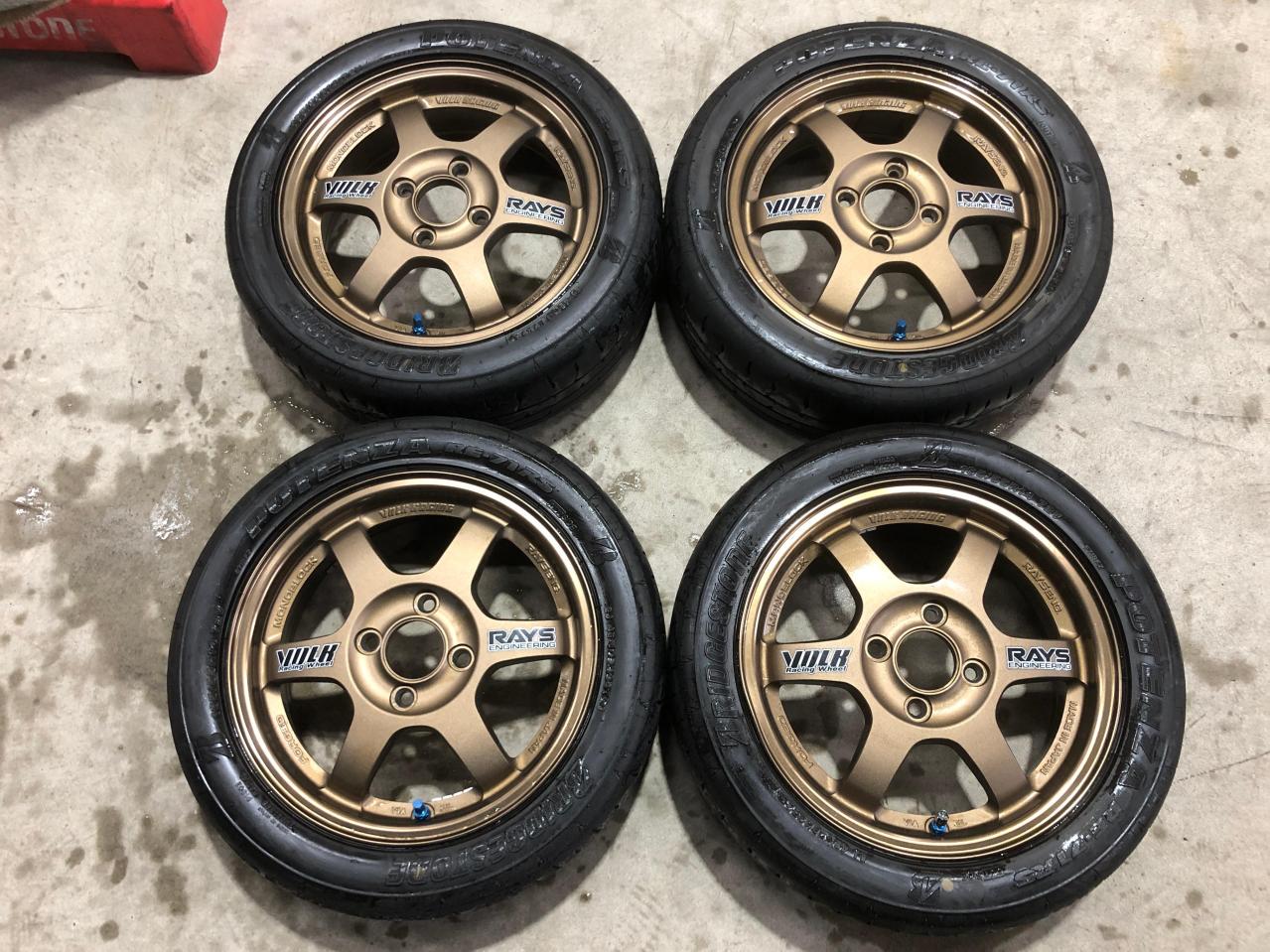 RAYS VOLK RACING TE37 + BRIDGESTONE POTENZA RE-71RS | カー用品 タイヤホイールセット 14インチタイヤホイールセットを通販で購入する ...