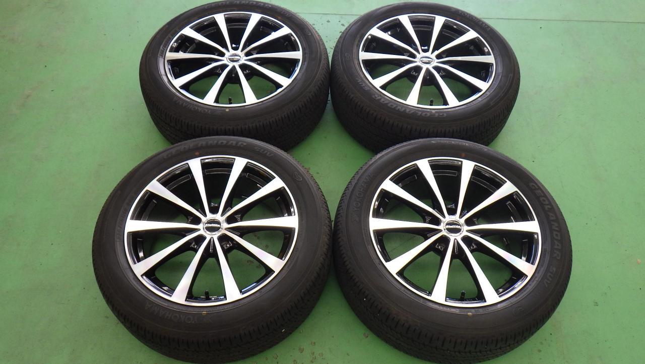 HOT STUFF(ホットスタッフ) Laffite(ラフィット) LE-03 + YOKOHAMA(ヨコハマ) GEOLANDER SUV G055 | カー用品 タイヤホイールセット 18 ...