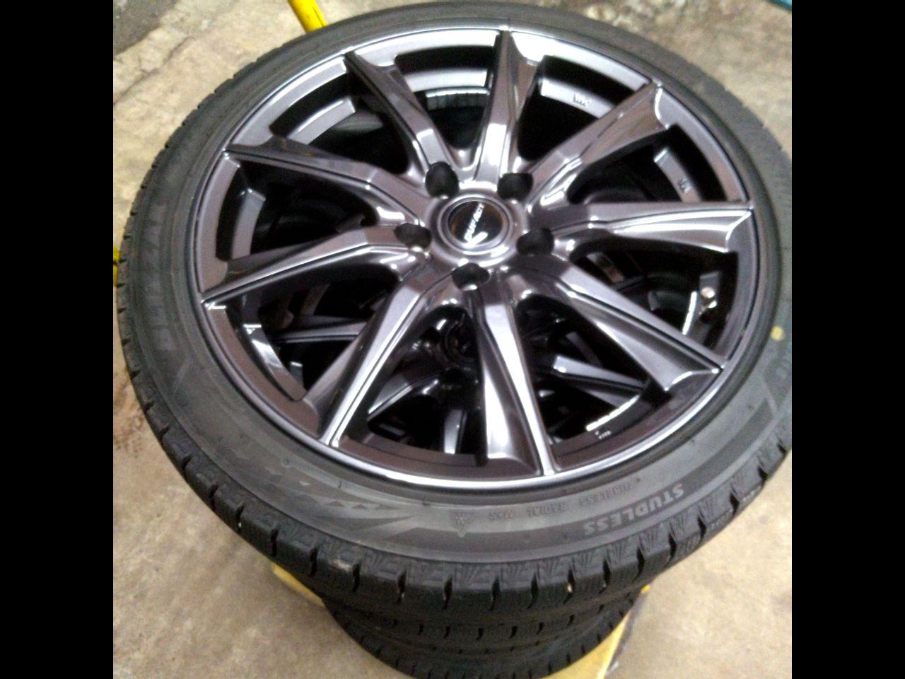 左黄コン DUNLOP DUFACT DT9 + BRIDGESTONE BLIZZAK VRX3 | カー用品 スタッドレスタイヤホイールセット 18インチスタッドレスタイヤホイールセットを ...