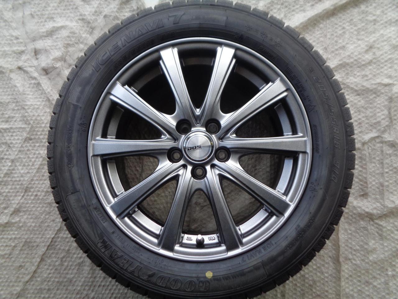 左黄色 BADX D.O.S. SE-10R+GOODYEAR ICENAVI7 | カー用品 スタッドレスタイヤホイールセット 16インチスタッドレスタイヤホイールセットを通販で購入する ...